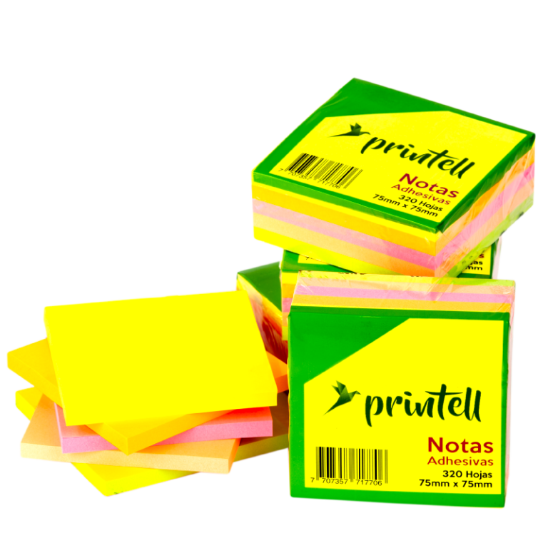 Notas Adhesivas Neón 320 Hojas - Printell